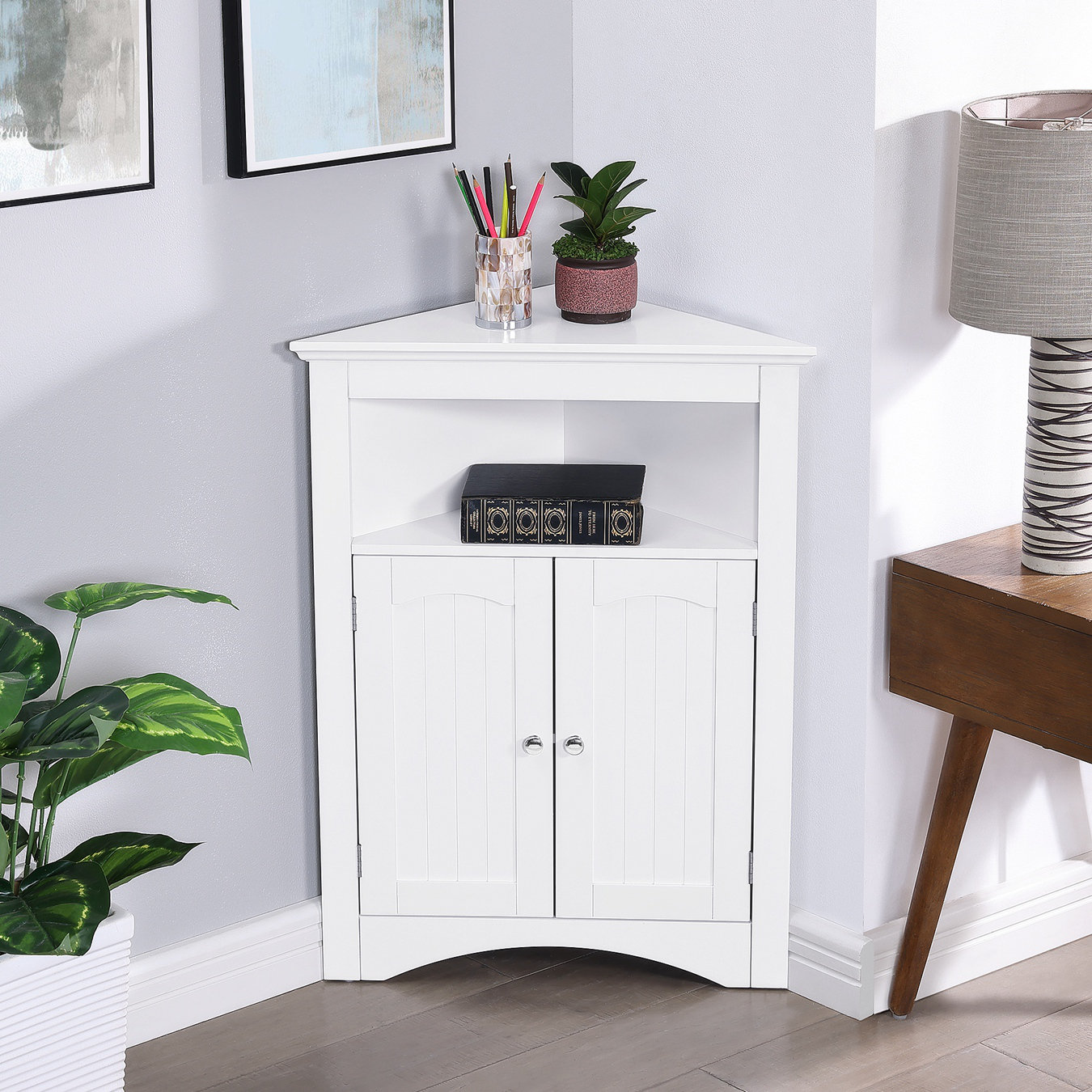 Wildon Home® Sideboard Sideboard,Corner Sideboard,Bathroom Floor Corner ...