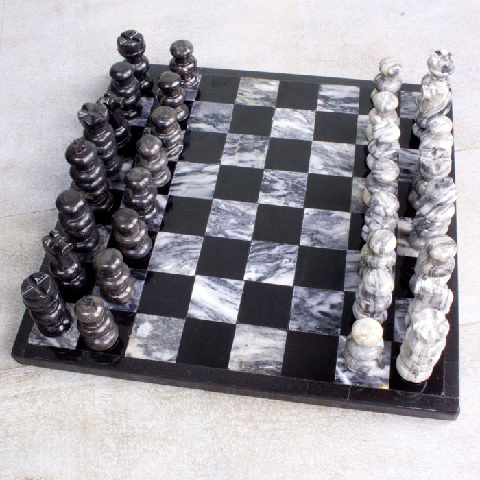 Mercer41 Handmade Besaw Gray Chess Board Game & Reviews | Wayfair