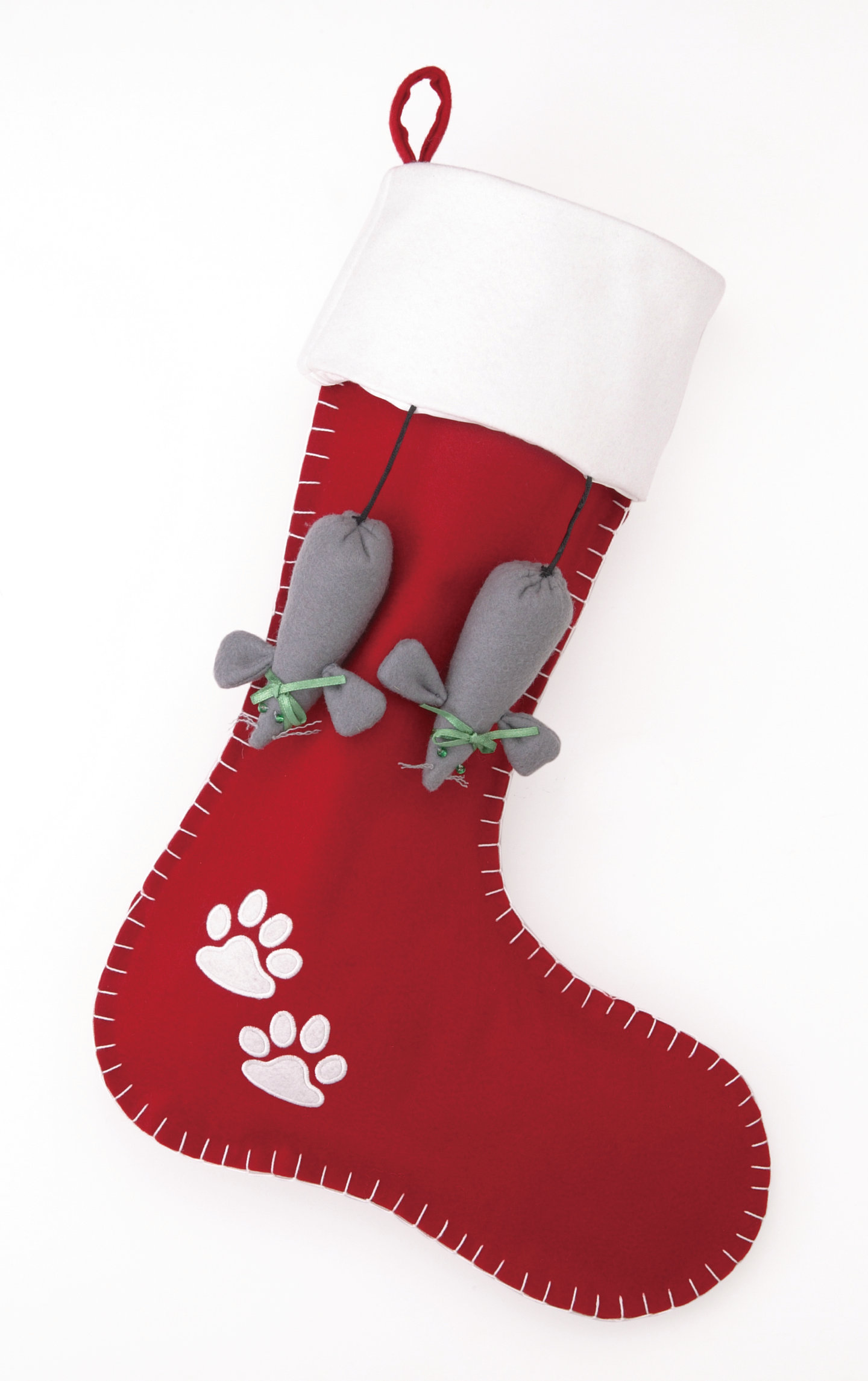 The Holiday Aisle® Cat Holiday Felt Stocking & Reviews | Wayfair