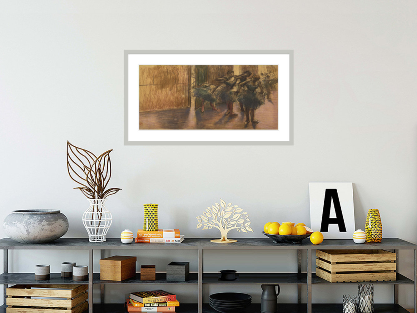 Red Barrel Studio® The Rehearsal Room by Edgar Degas -Framed Giclee ...