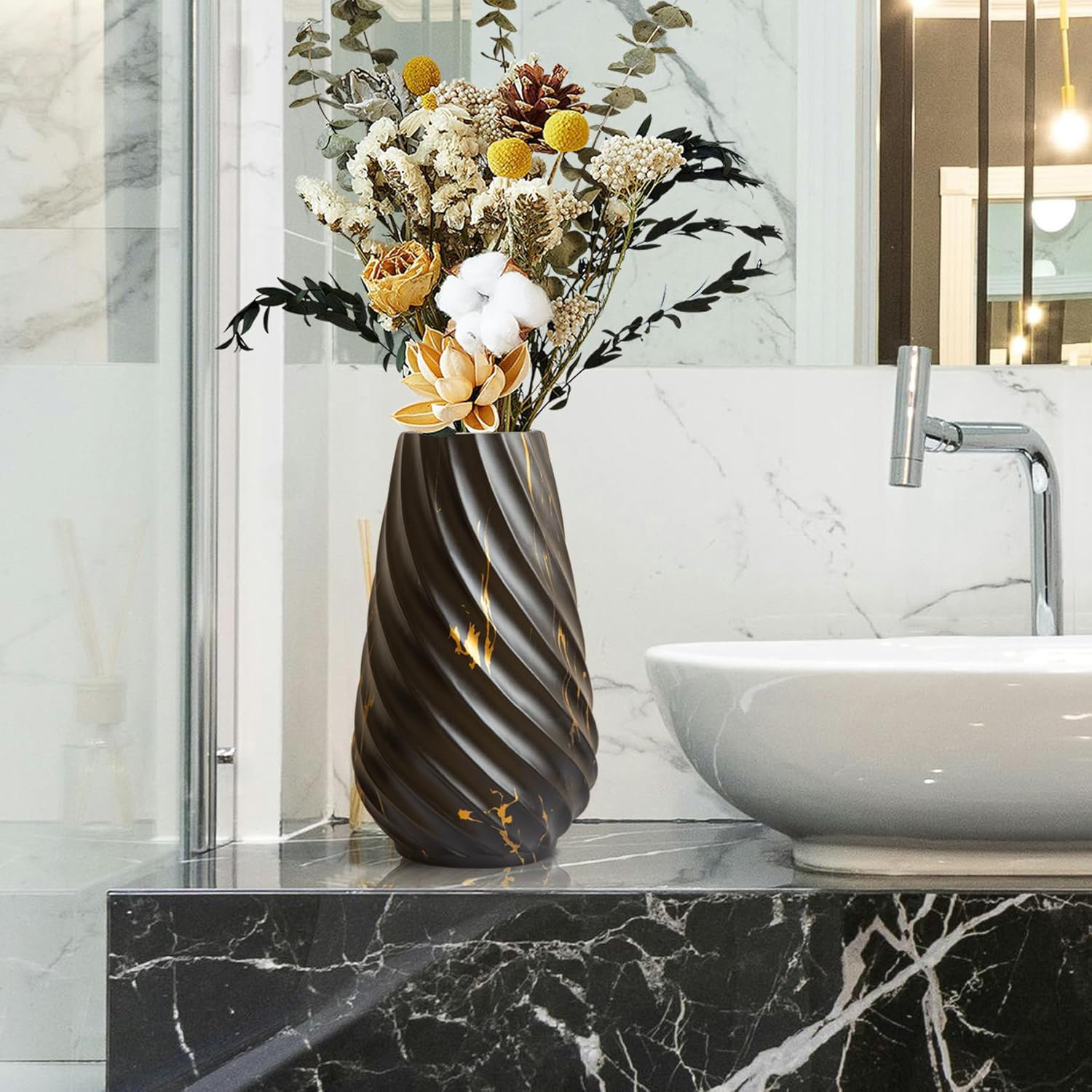 Wade Logan Chonte Ribbed Ceramic Vase for Flowers - Wayfair Canada