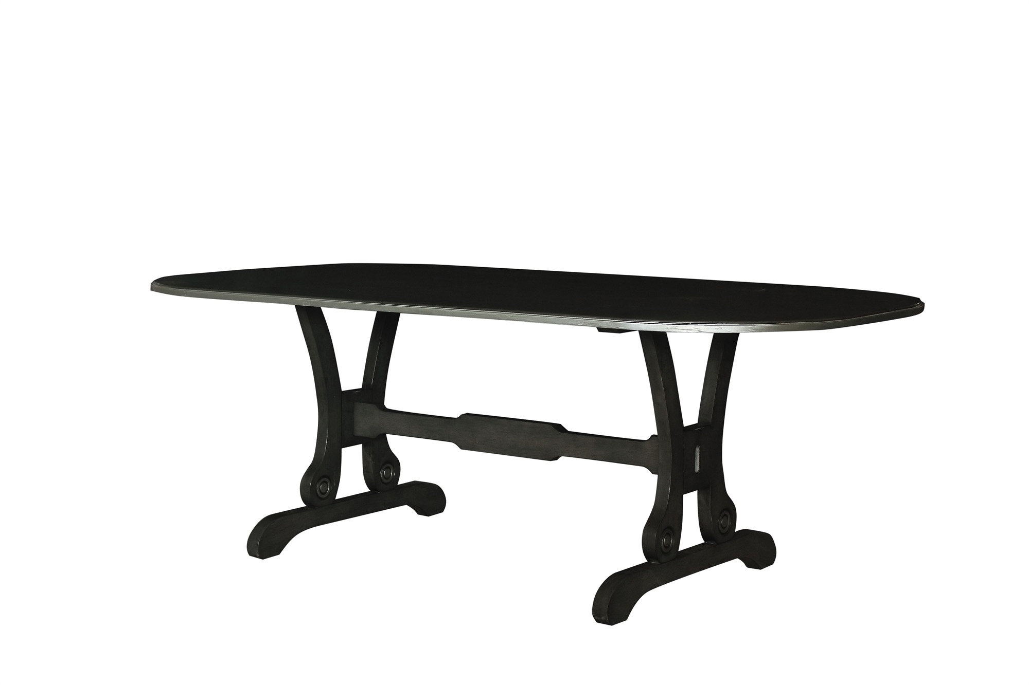 Lark Manor™ House Beatrice Dining Table, Charcoal Finish,Kitchen table ...