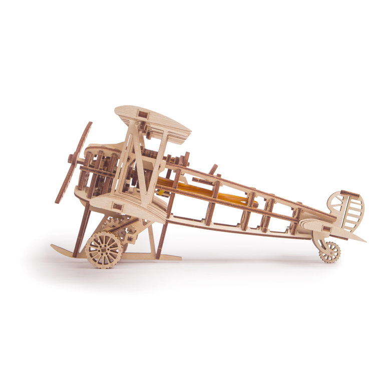 Wood Trick Plane Wooden 3D Mechanical Model Kit Puzzle | Wayfair