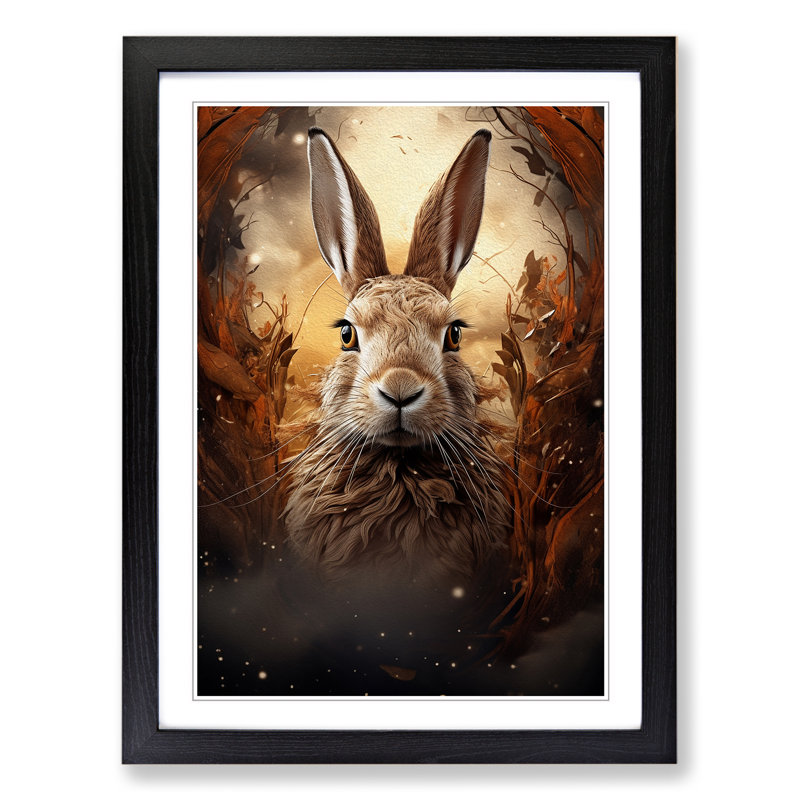 Brambly Cottage Hare Digital - Framed Print | Wayfair.co.uk