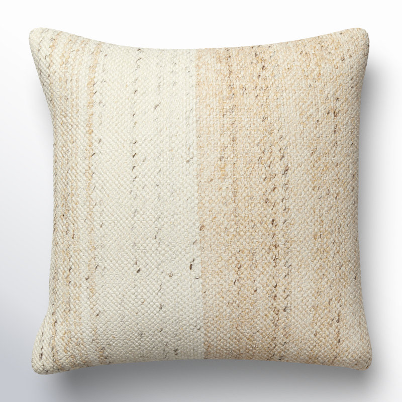 Dia Striped Wool Throw Pillow & Reviews | AllModern
