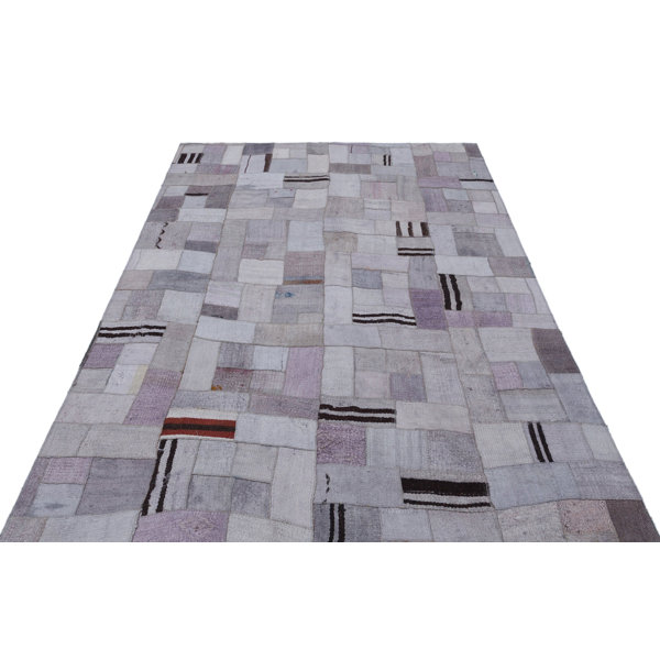Bungalow Rose Wool Patchwork Rug - Wayfair Canada