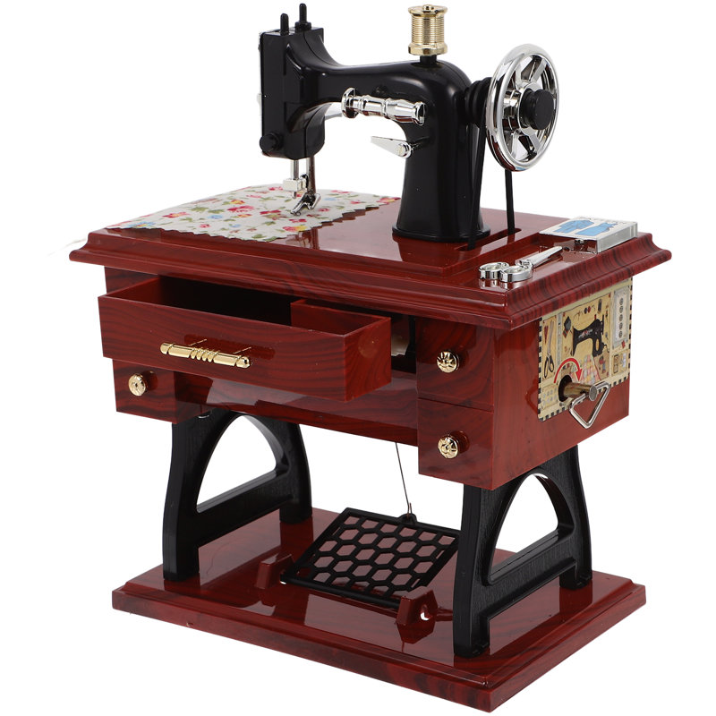 Lark Manor™ Vintage Sewing Music Box Musical Toy Sewing Machine Music ...