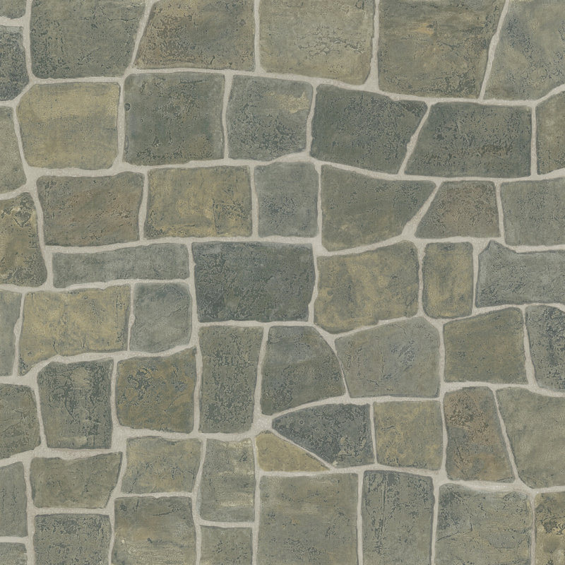 Millwood Pines Iddings Fabulous 33' x 20.5" Stone 3D Embossed Wallpaper ...