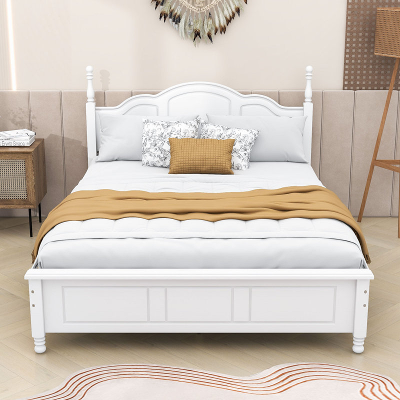 Alcott Hill® Brochan Wood Platform Bed with Headboard | Wayfair