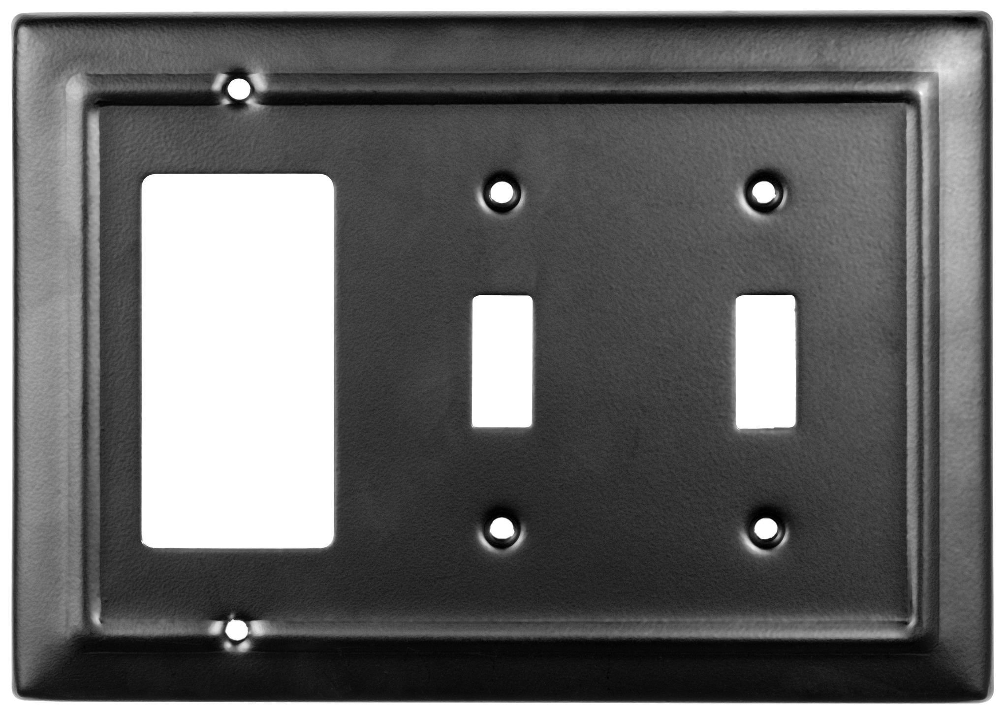 Monarch Abode Architectural 3-Gang 2-Toggle/Rocker Combination Standard ...