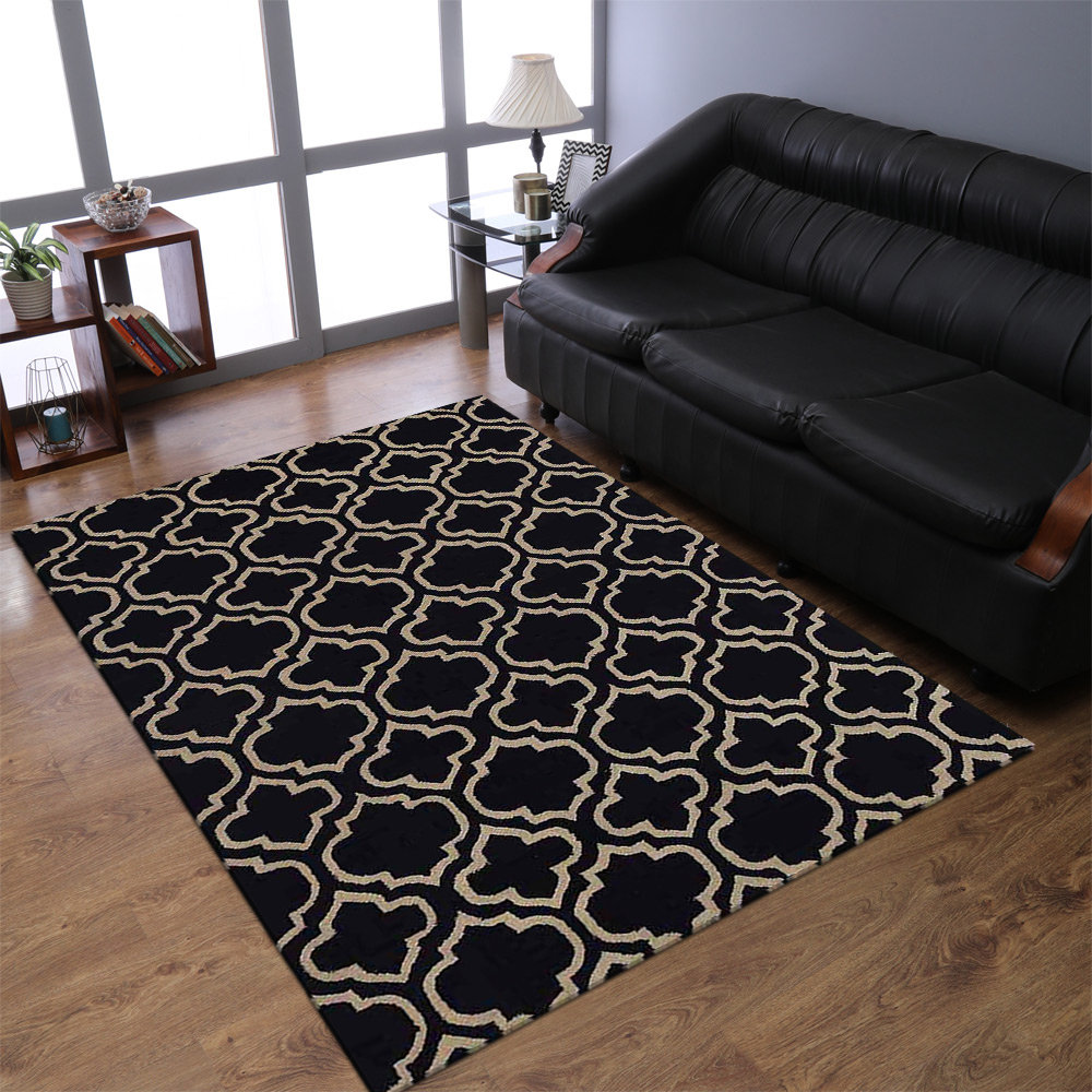 Winston Porter Bettejo HAND TUFTED WOOL ECO-FRIENDLY AREA RUGS - Black ...