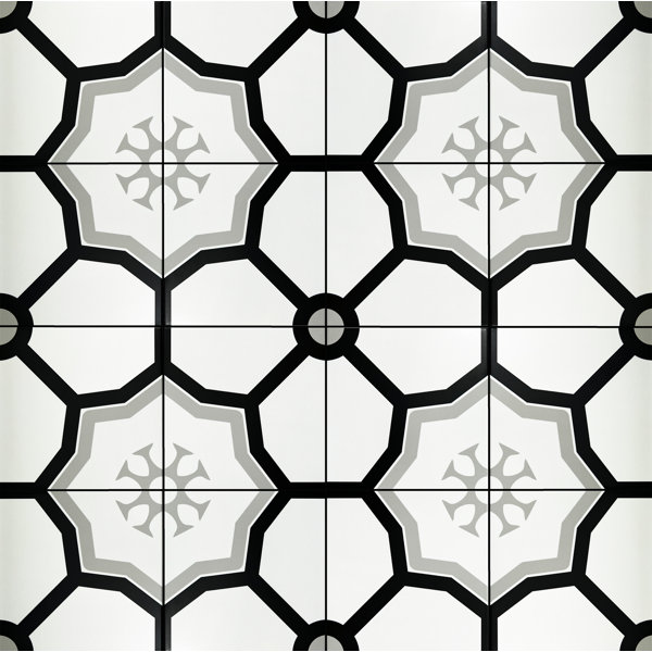 Tile Cart Blossom 8" x 8" Porcelain Wall & Floor Tile | Wayfair