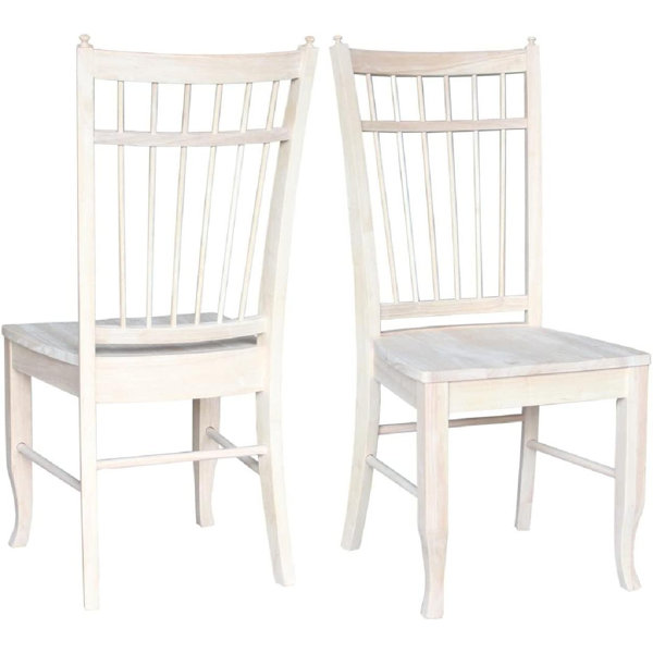 Gracie Oaks Poppy-Louise Solid Wood Side Chair | Wayfair