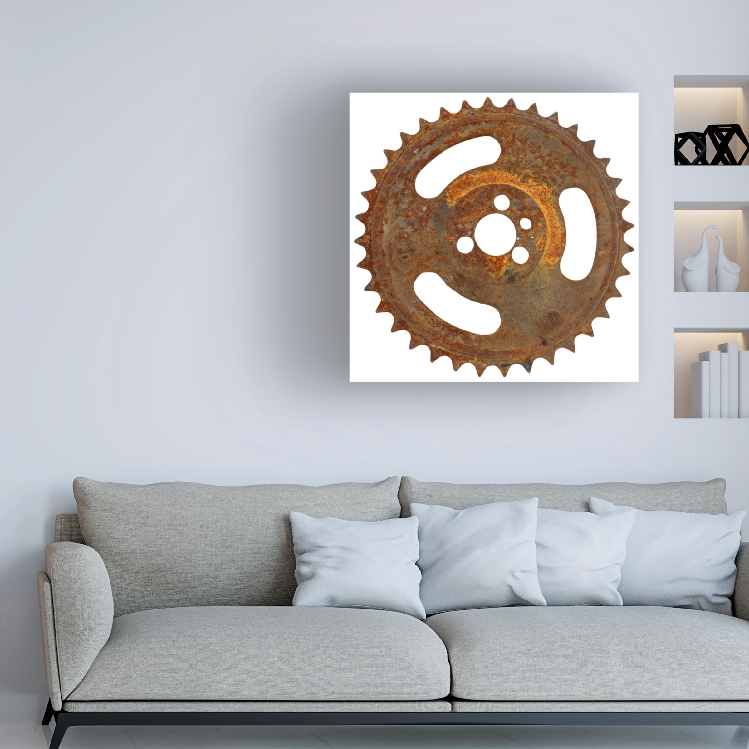 Winston Porter Rusty Fine Tooth Gear Wall Decal 24 by RetroPlanet ...