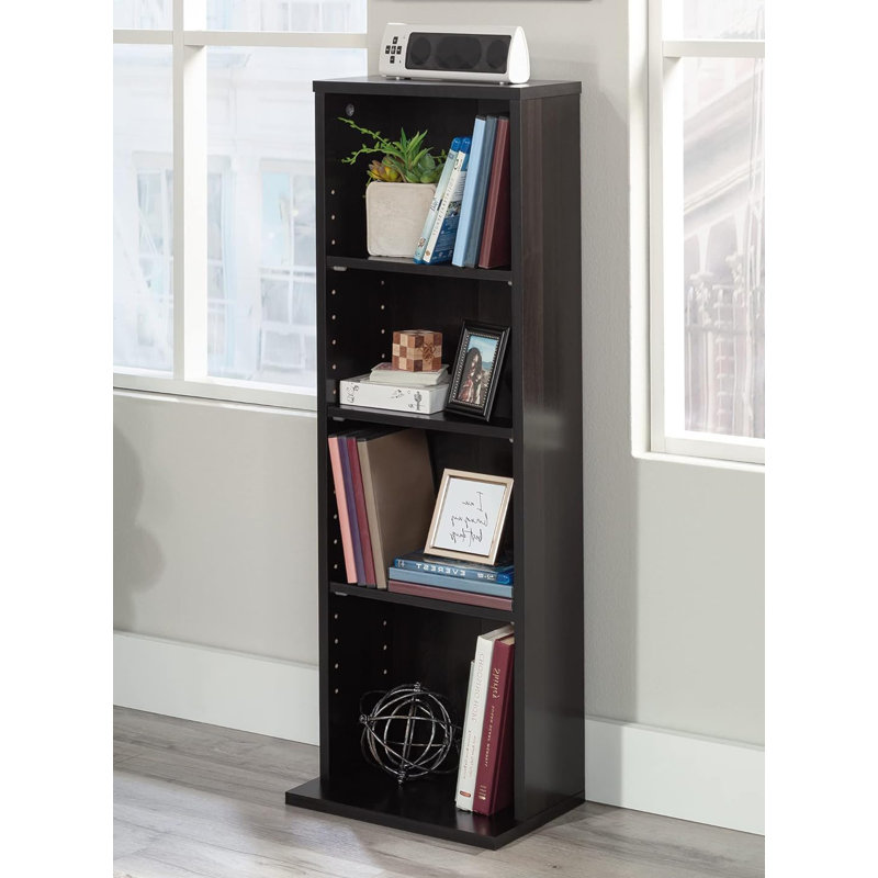 Ebern Designs 4-tier 36IN Tall Multimedia Storage Tower Holds 80 DVDs ...