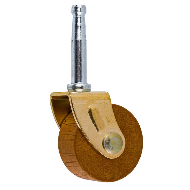 UNIQANTIQ HARDWARE SUPPLY Wood Furniture Caster Wheel ( Diameter: 1 5/8 ...