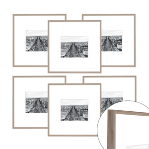 Artistry Designs Ash Wood Gallery Wall 6 Piece Frame Set | Wayfair