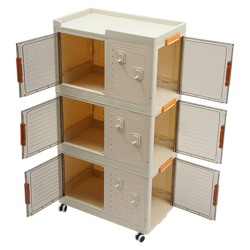 Latitude Run® Farooq Stackable Drawer Storage with Locking Wheels | Wayfair