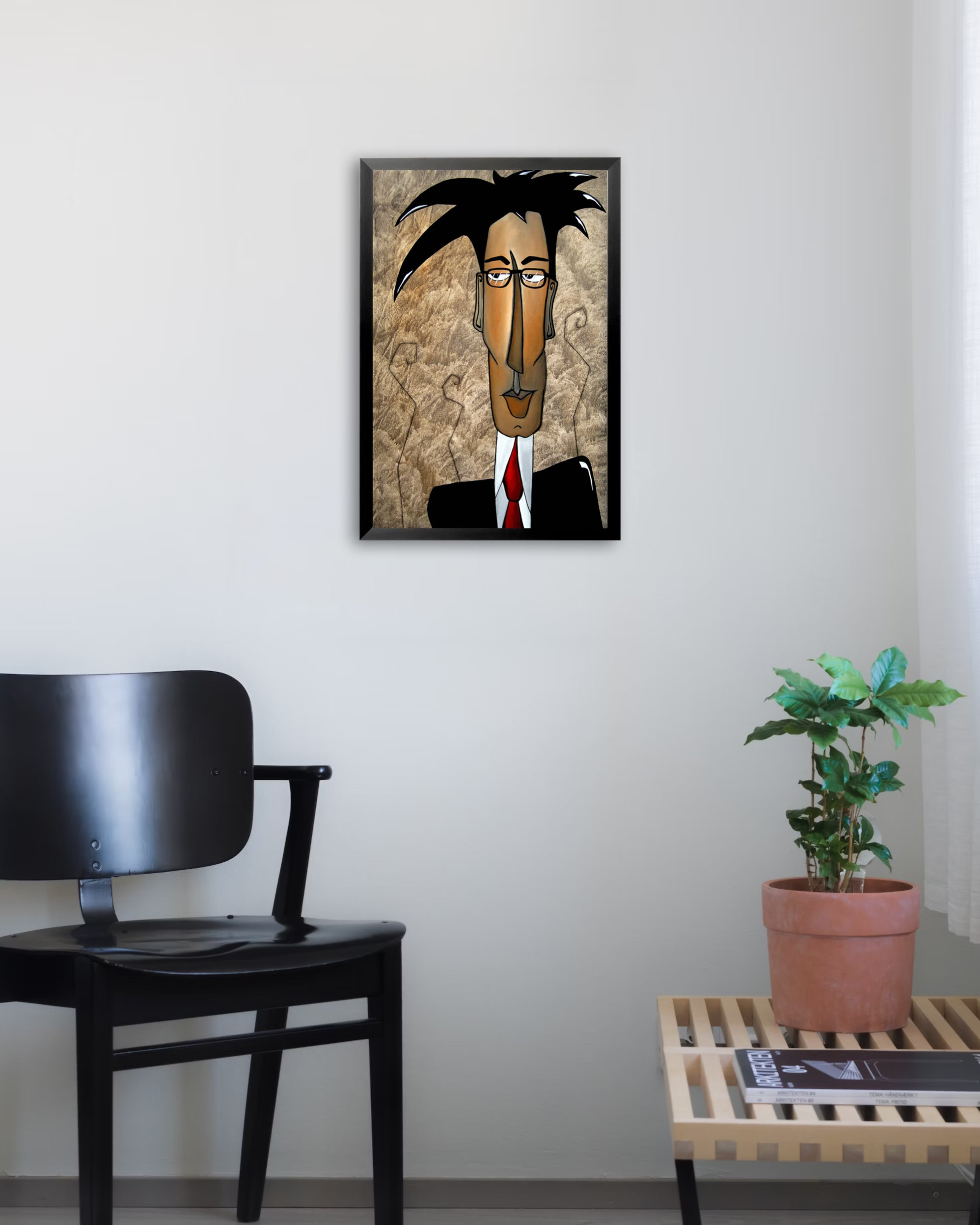 Buy Art For Less 'Watch Your Back Jack' by FidoStudio Framed Graphic ...