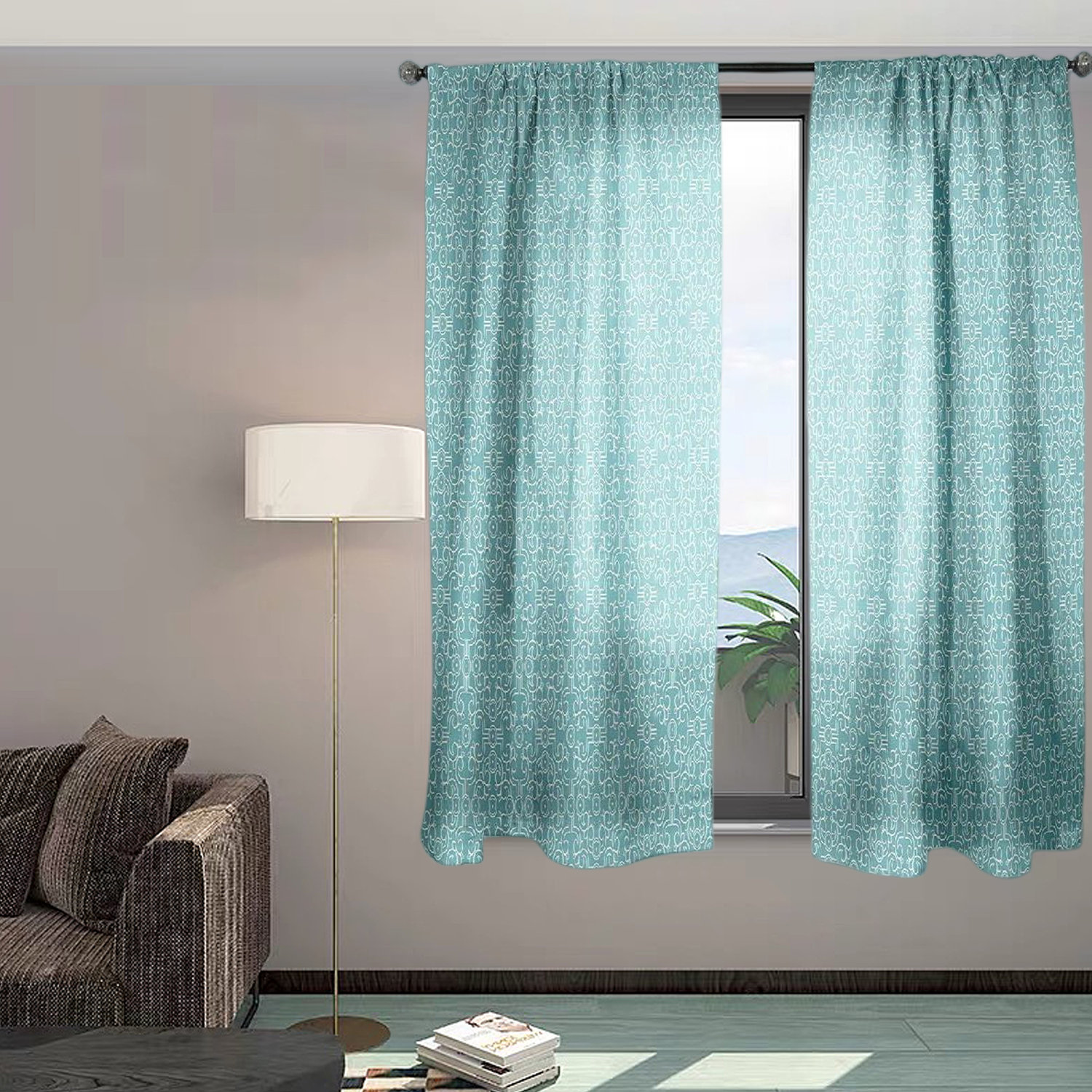 Frifoho Polyester Curtain | Wayfair