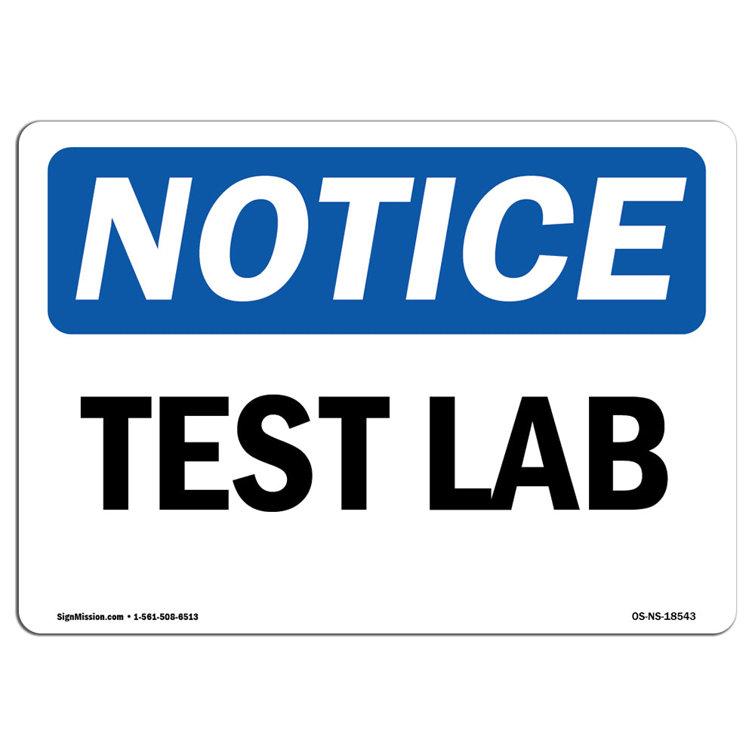 SignMission Test Lab Sign | Wayfair