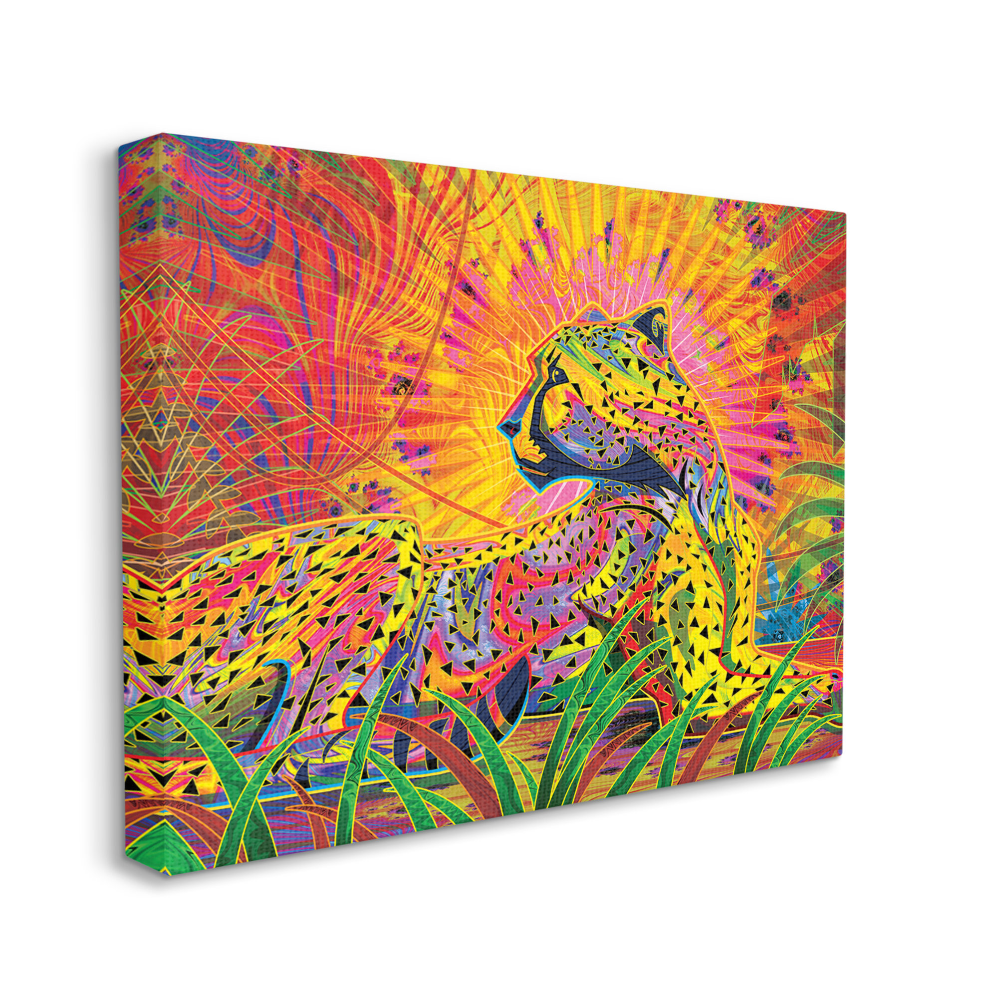 Bungalow Rose Fractal Patterned Leopard by Michael Ward - Wayfair Canada