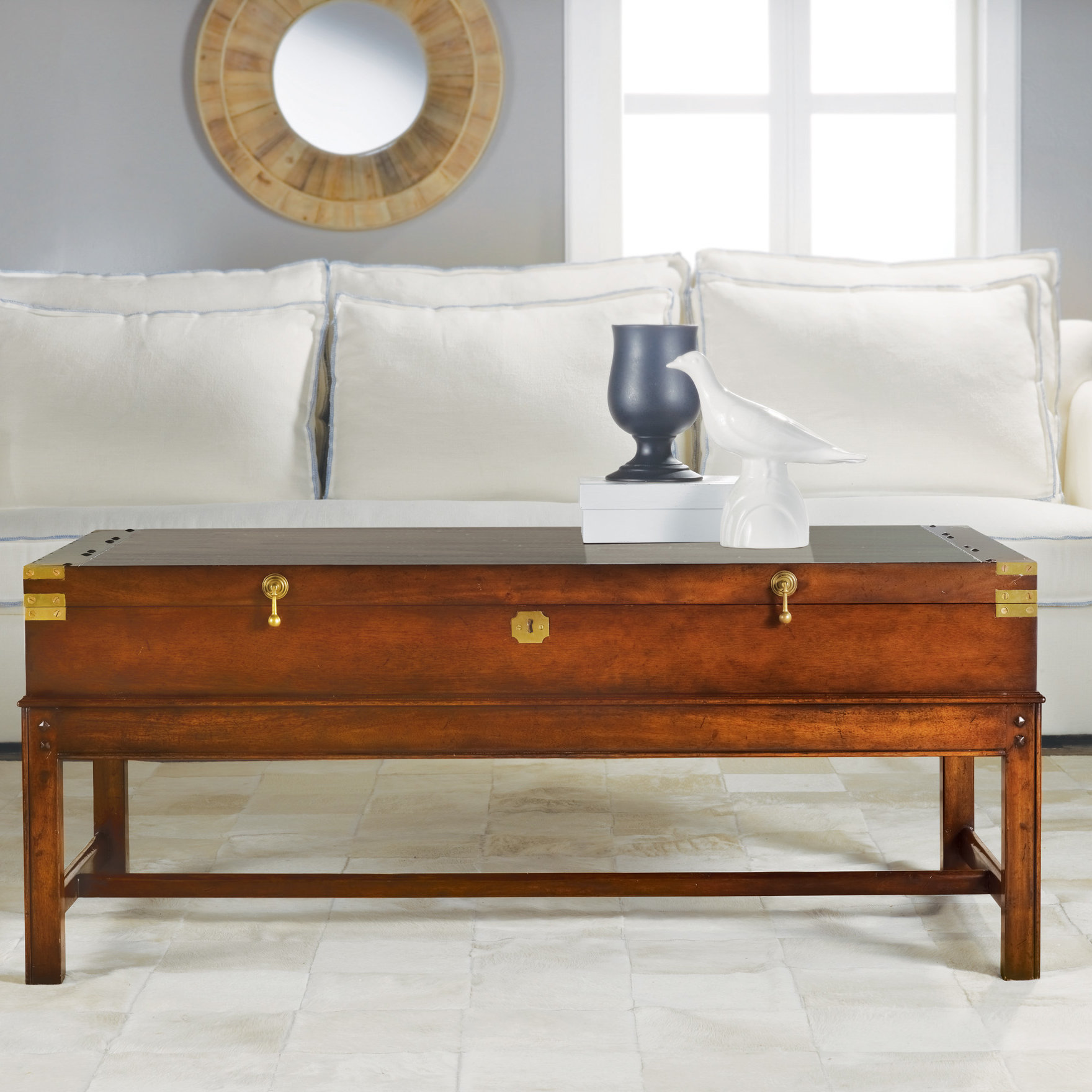 Modern History Home Bagatel Coffee Table with Storage | Wayfair
