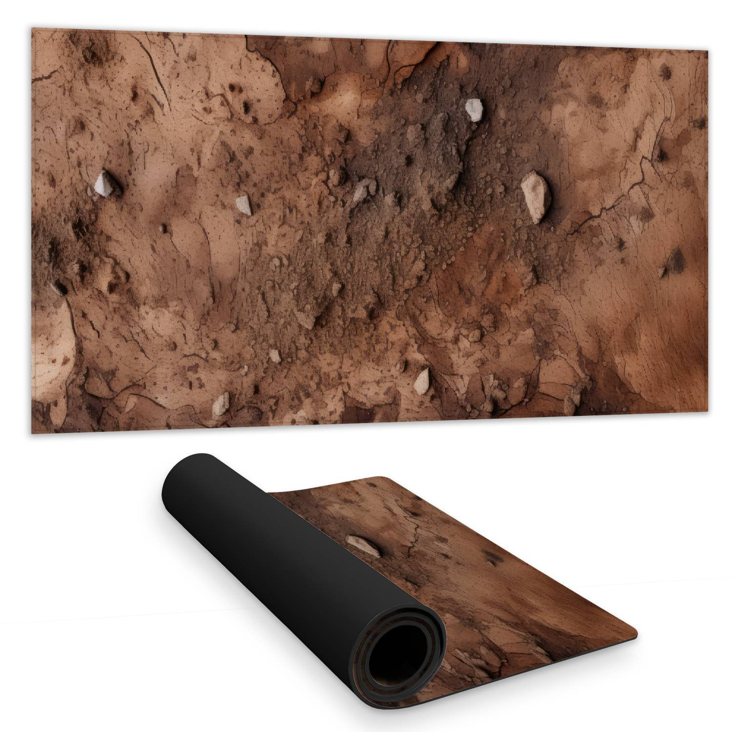 East Urban Home Mud and stones - 15.75"x31.50" Desk mat | Wayfair