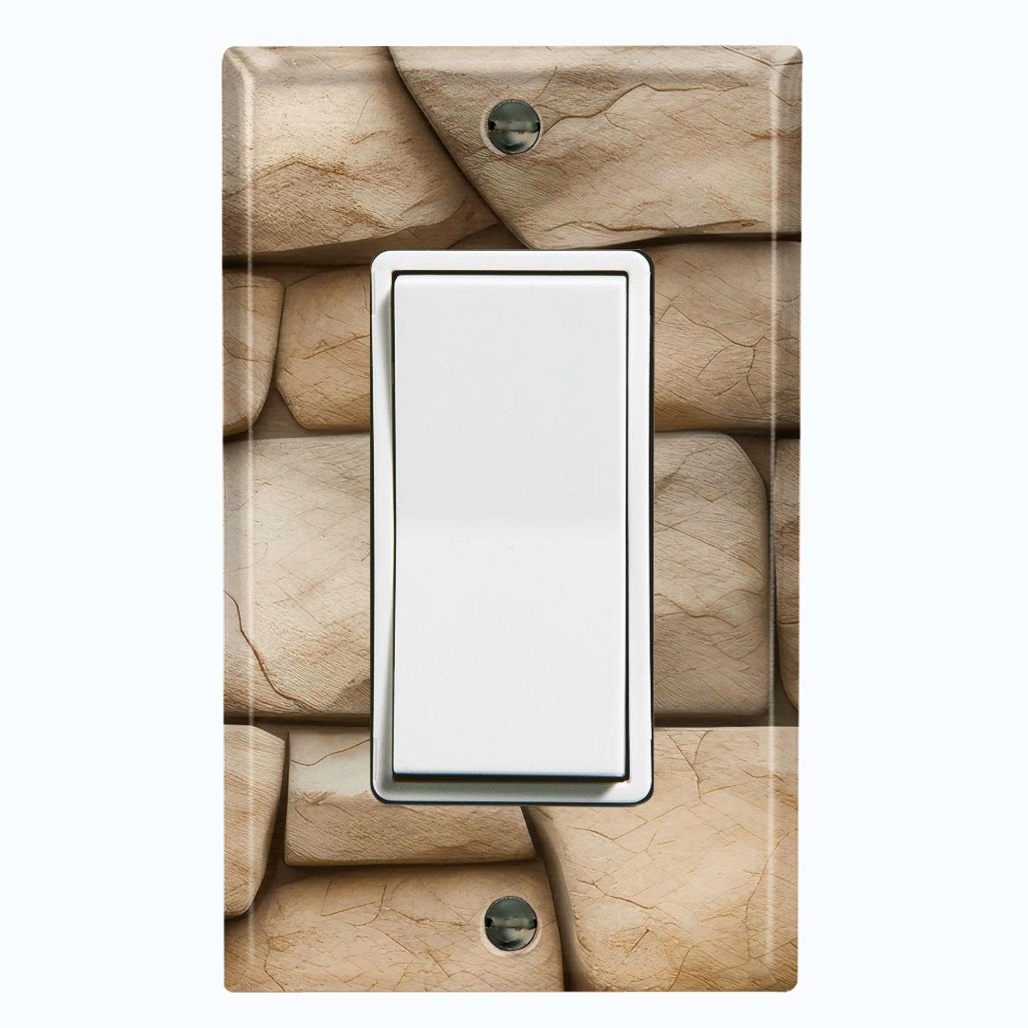 WorldAcc Natural Rustic Boulder Rock Print Nature Themed 1 - Gang ...