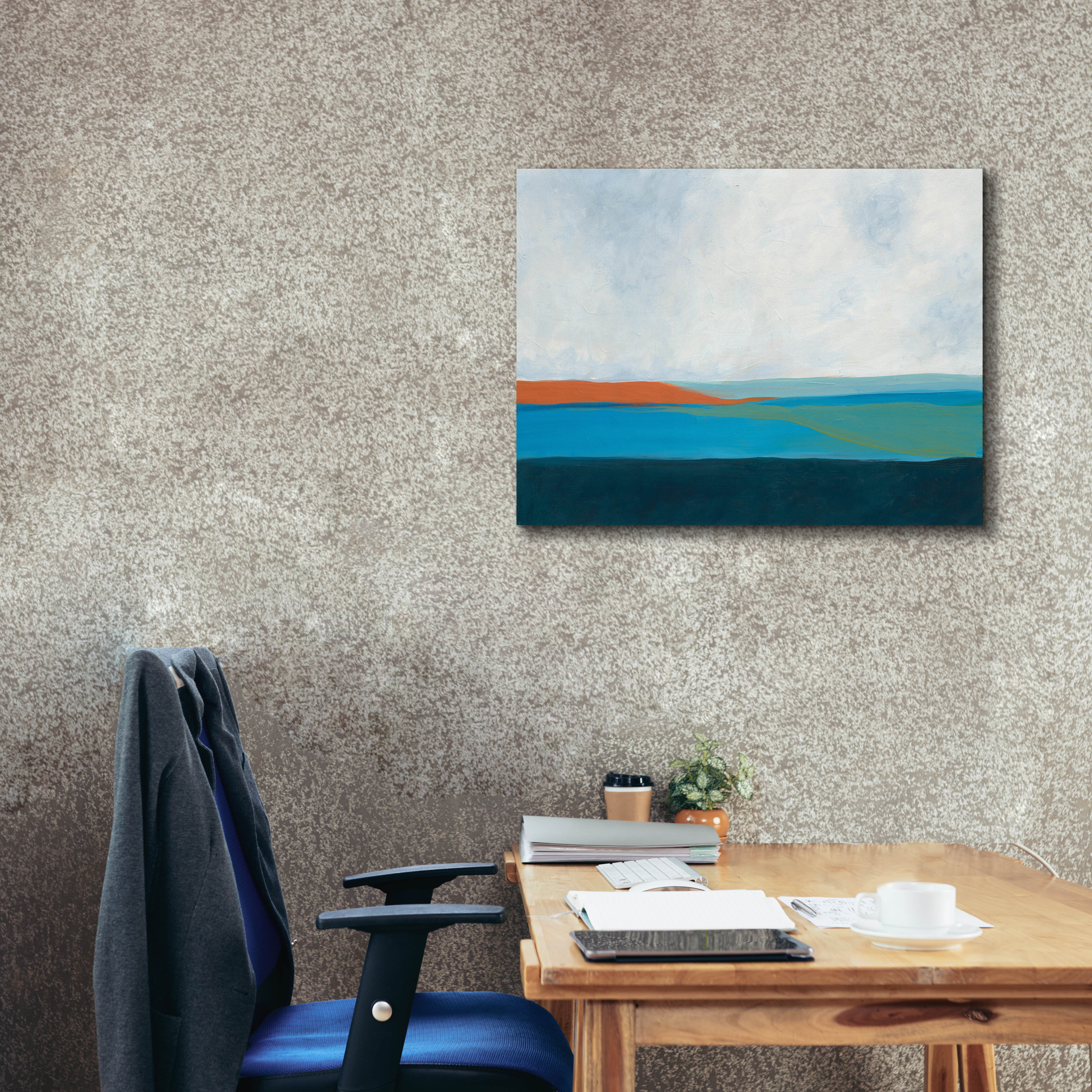 Highland Dunes Layered Earth 2' by Jan Weiss Canvas Wall Art | Wayfair