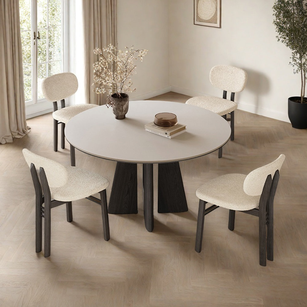Elamer European retro simple round dining table set | Wayfair