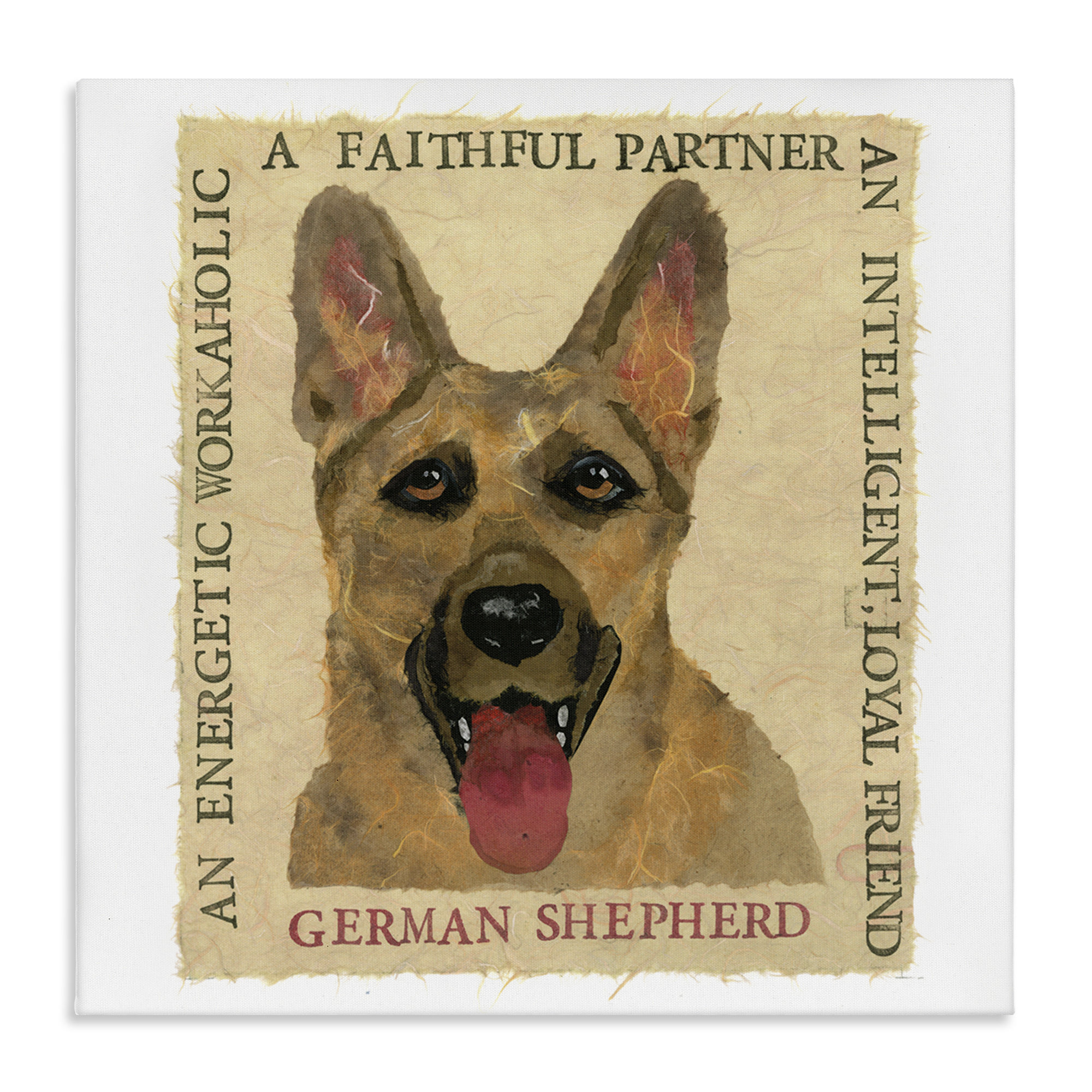 Trinx Fun German Shepherd Phrases Canvas Wall Art by Nancy Overton ...