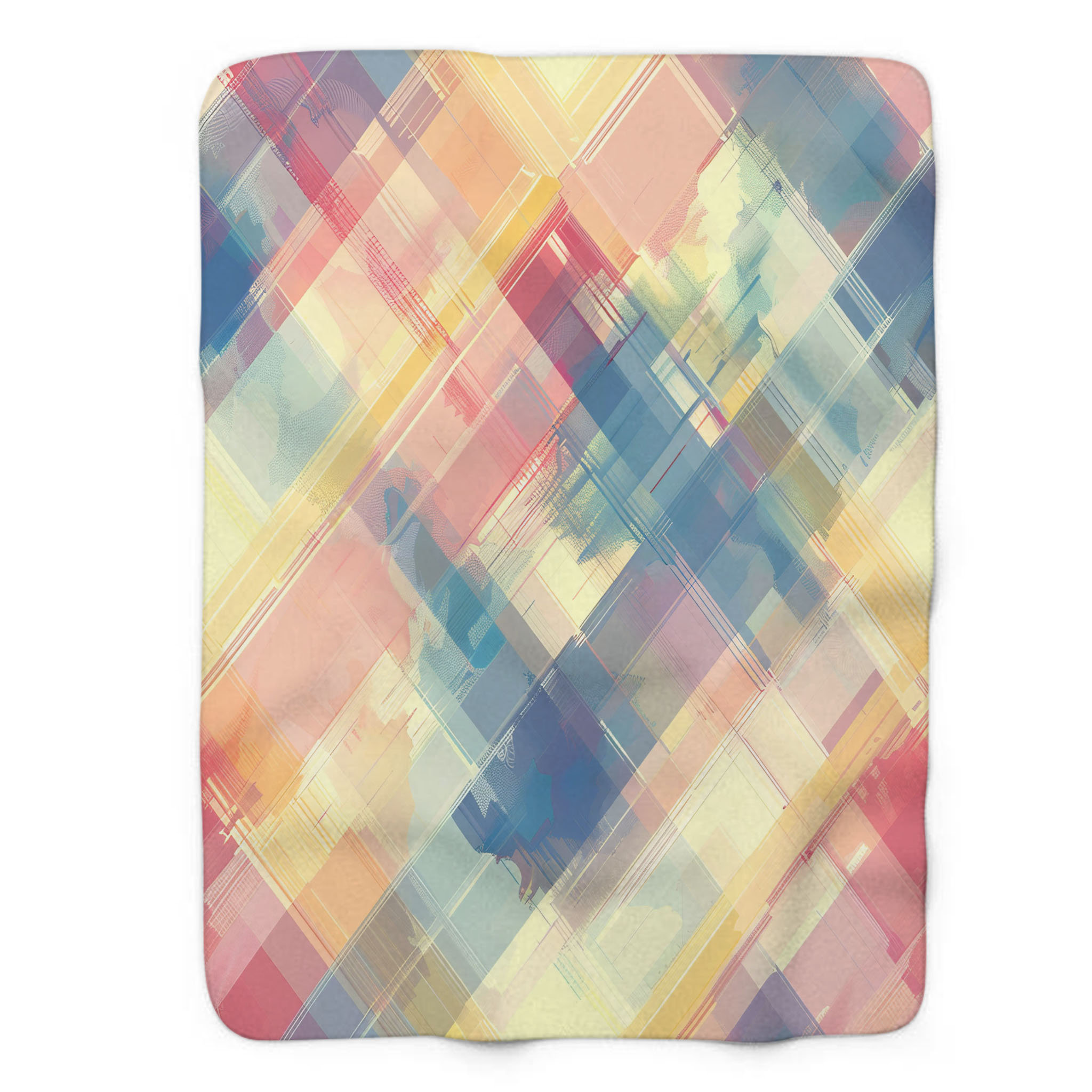 MentionedYou Plaid Art - 1 Piece Premium Blanket | Wayfair