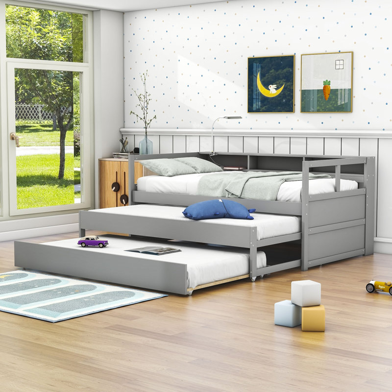 Wildon Home® Dhruv Extra-long Twin Daybed with Trundle | Wayfair