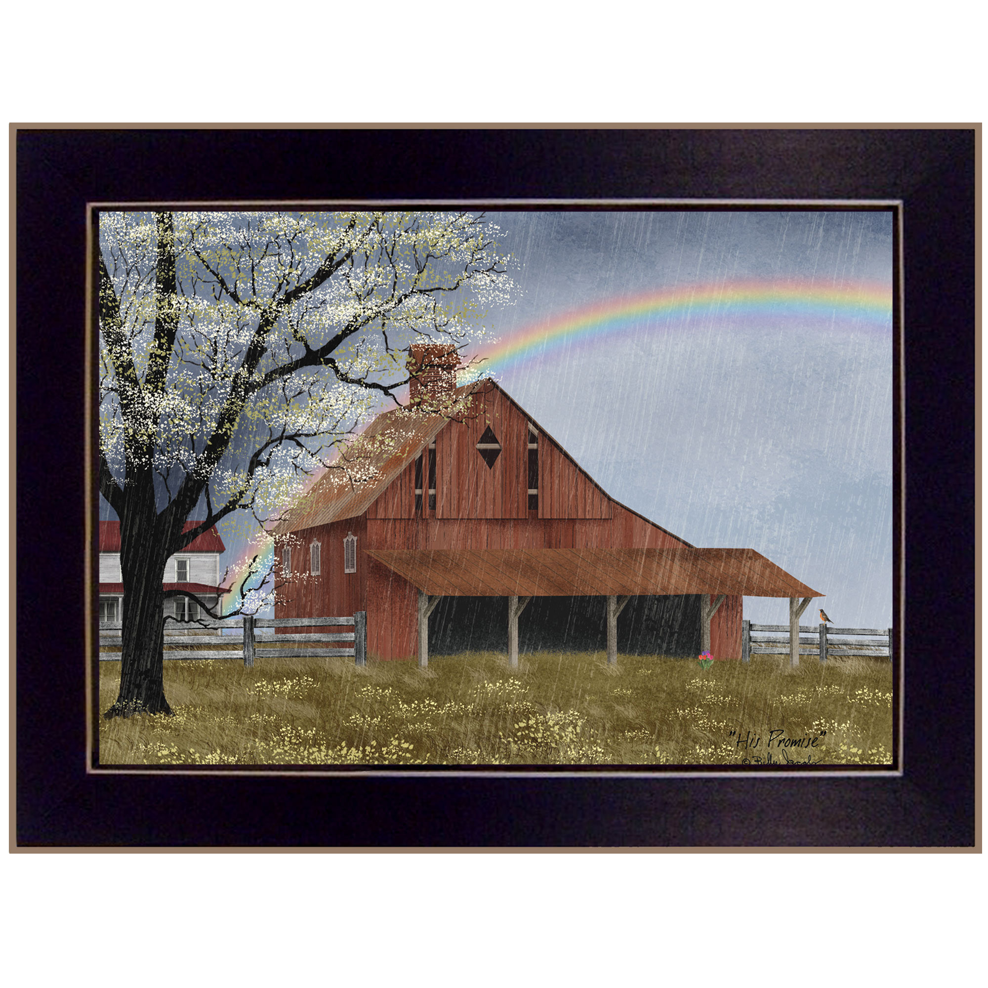 August Grove® His Promise Framed Wall Art for Living Room, Home Wall ...