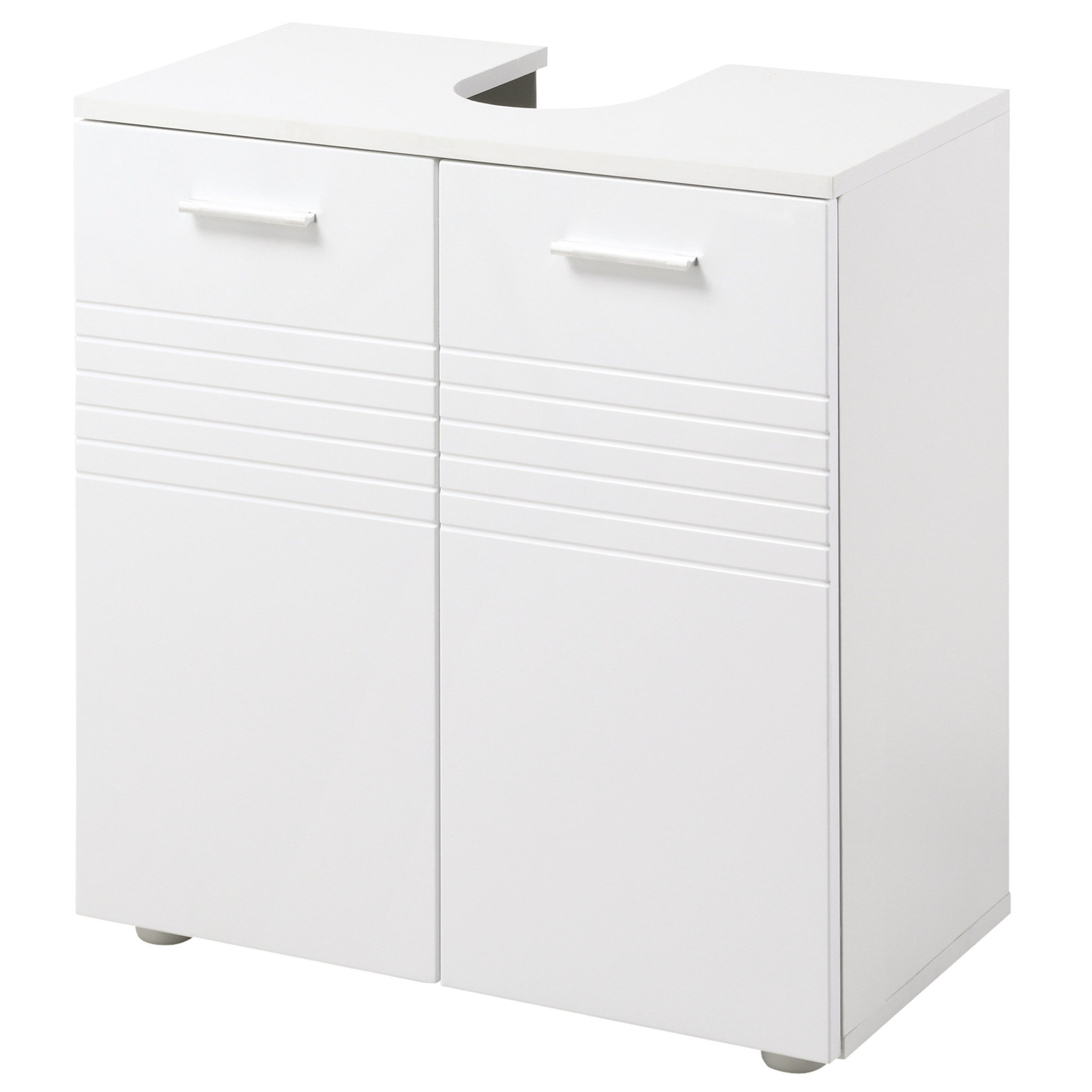 Brayden Studio Artrell 60cm Single Bathroom Vanity Base Only in White ...