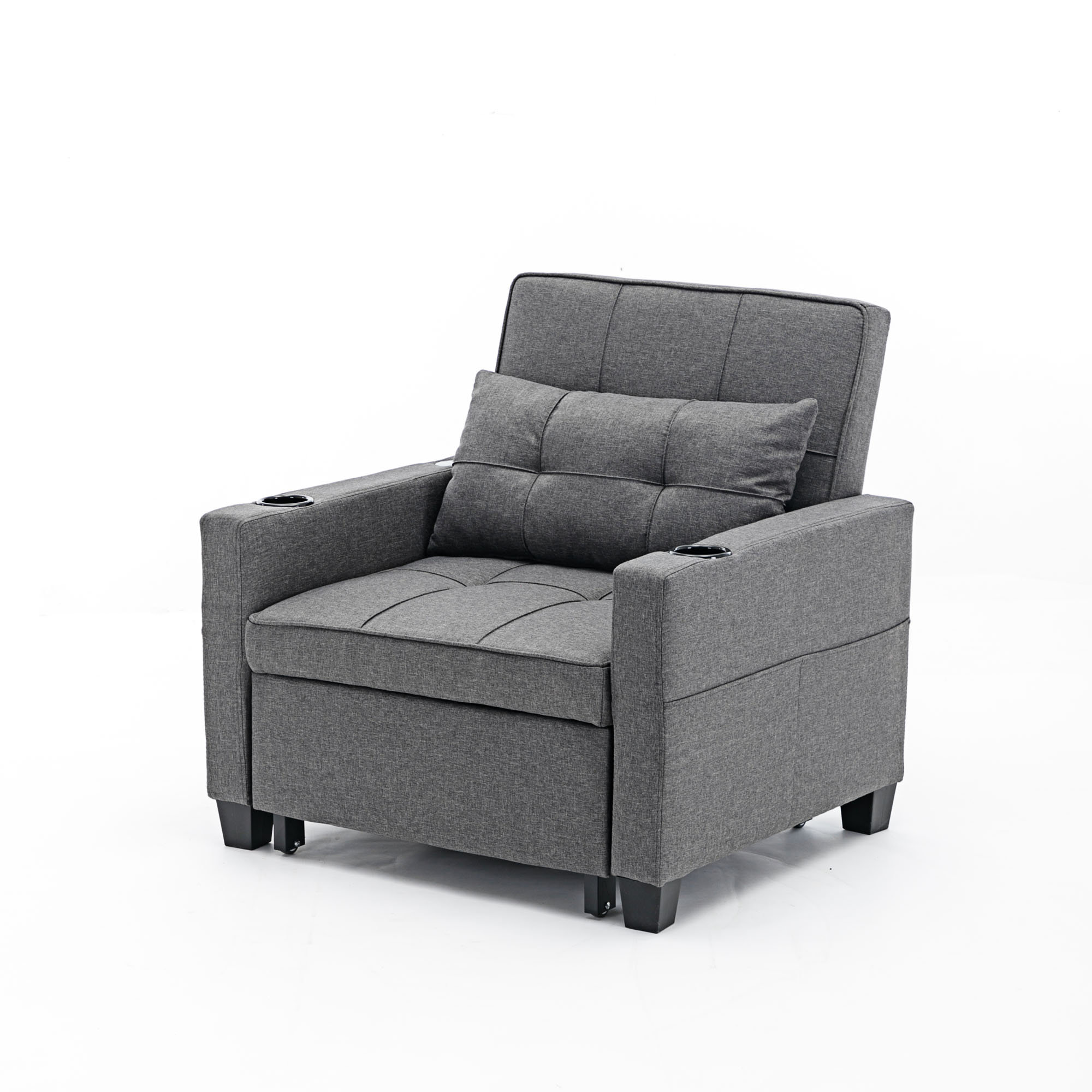 Latitude Run® Convertible Chair Pull Out Sleeper Chair Accent Chair ...