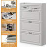 Lark Manor™ CuisinSmart Shoe Cabinet with 3 Flip Drawers and 2 Storage ...