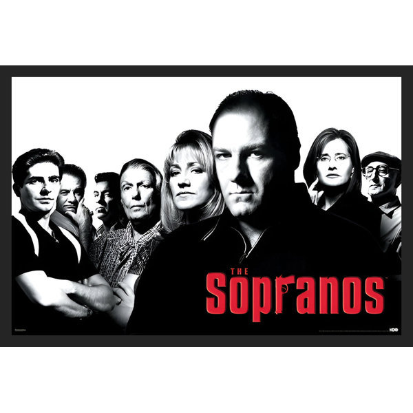 Latitude Run® The Sopranos - 24 x 36 Inch Framed Art Poster - Sturdy ...