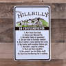 Trinx Hillbilly 10 Commandments Sign Funny Metal Religious Christian ...