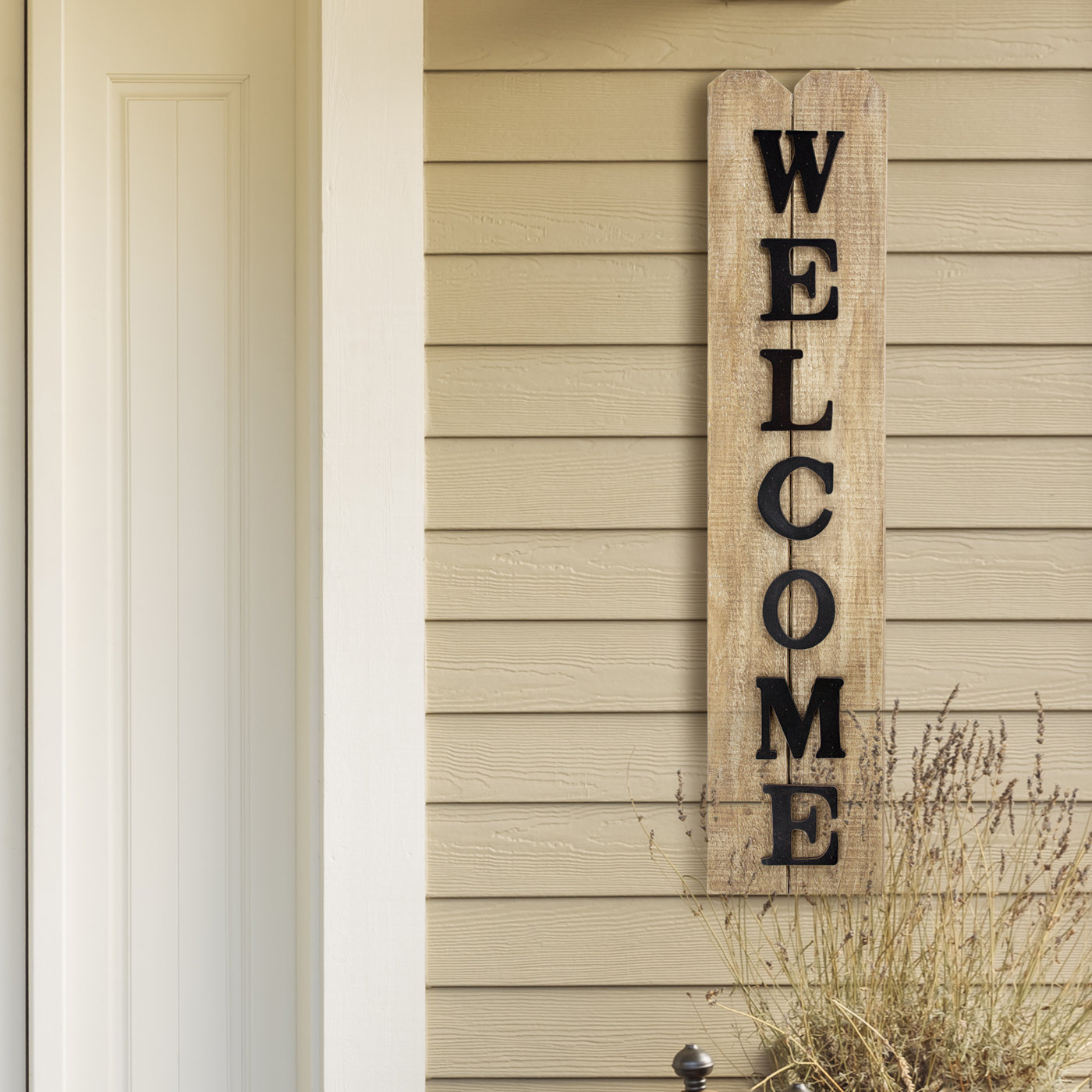 August Grove® Lidgett Wooden Welcome Sign Wall Décor & Reviews ...