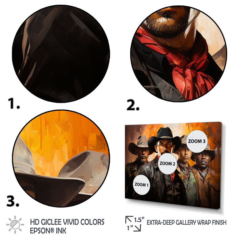 Foundry Select Western Frontier Vigilantes Cowboys II Framed On Canvas ...