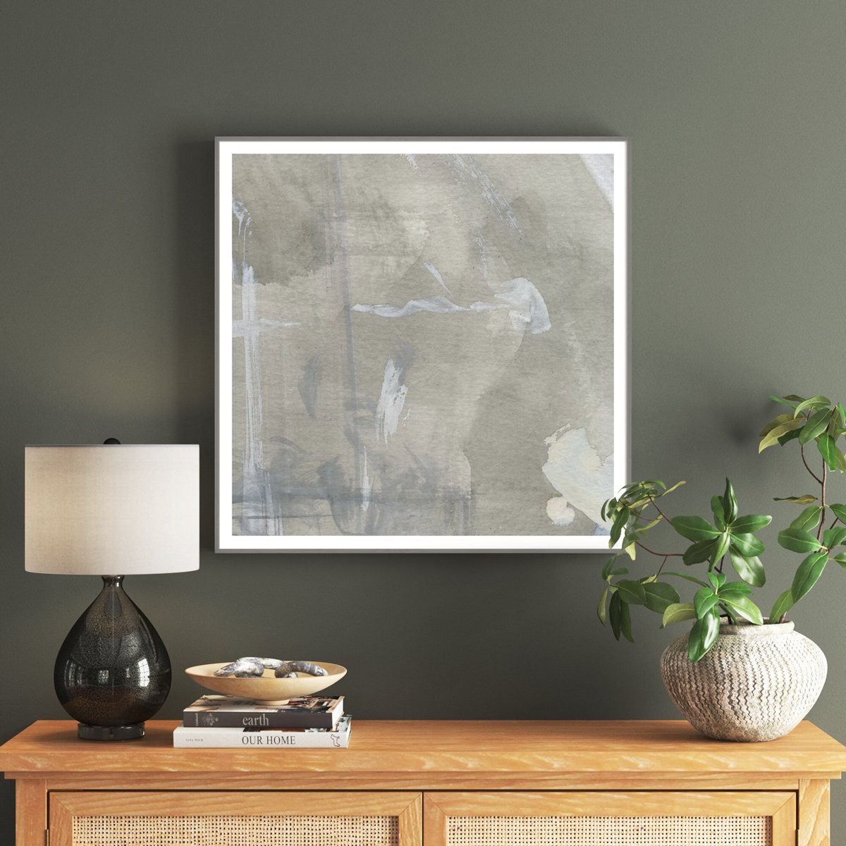 Joss & Main Neutral Abstracts - Picture Framed Drawing Print | Joss & Main