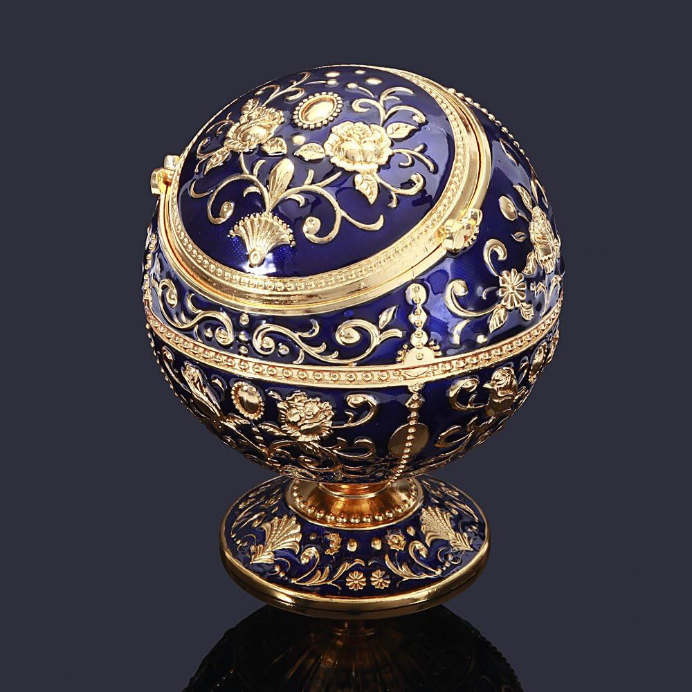 WIZIAT Windproof Ashtray With Lid Metal Portable Cigarettes Ashtray For ...