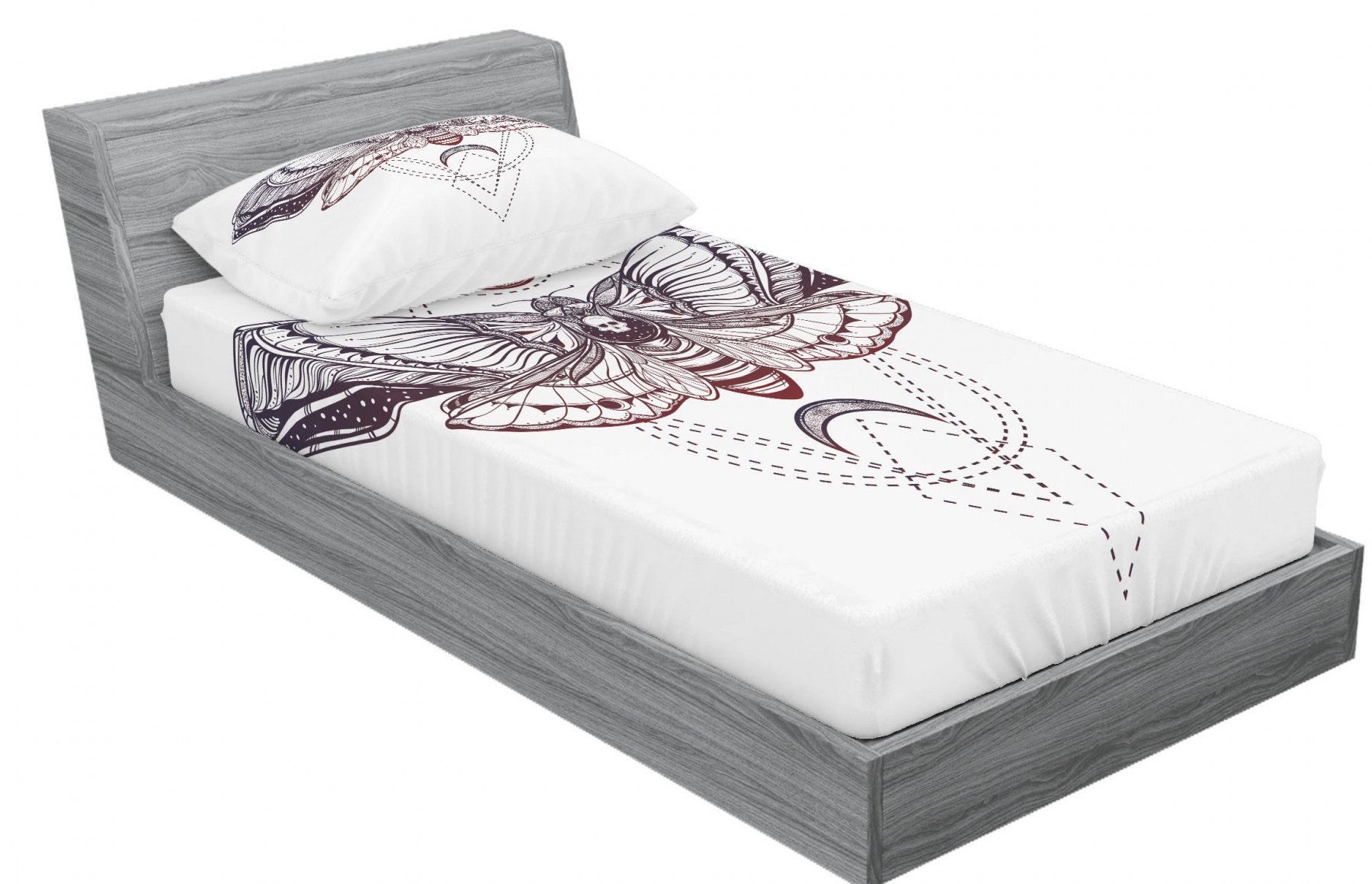 Ambesonne Death Moth Sheet Set | Wayfair