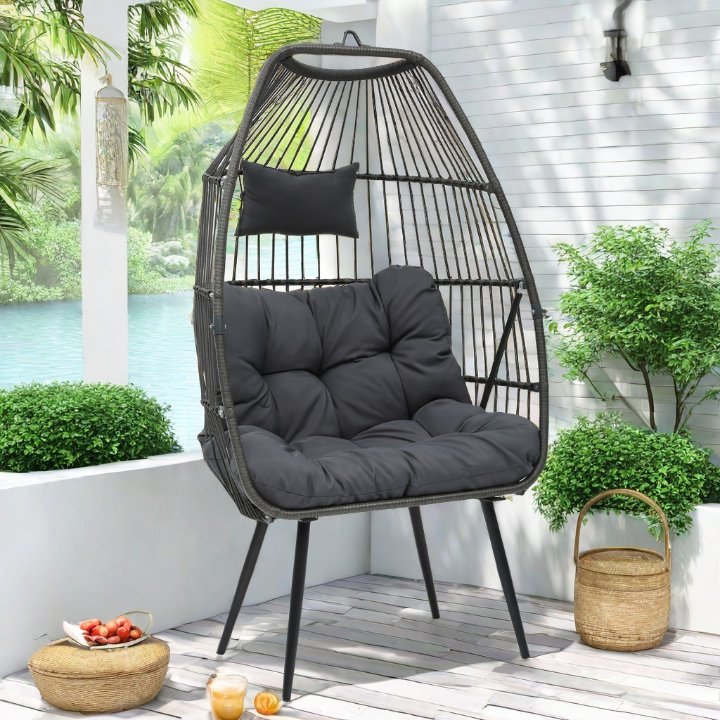 Dakota Fields 1 Person Swing Chair with Stand & Reviews | Wayfair