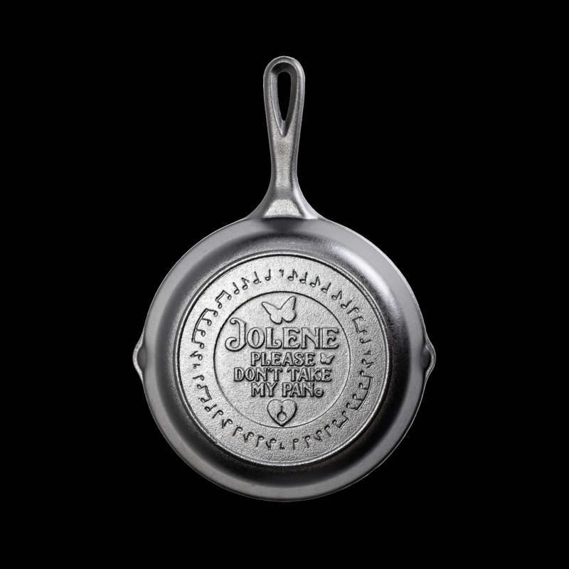 Lodge Cast Iron Skillet with Dolly Logo | Wayfair