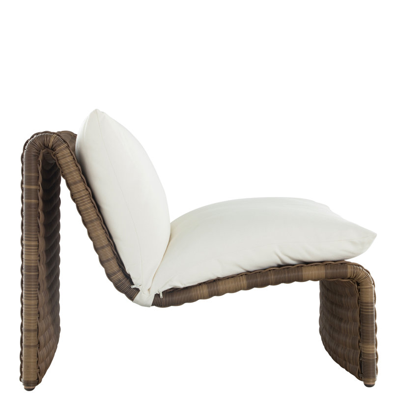 Summer Classics Como Wicker Armless Patio Chair | Wayfair