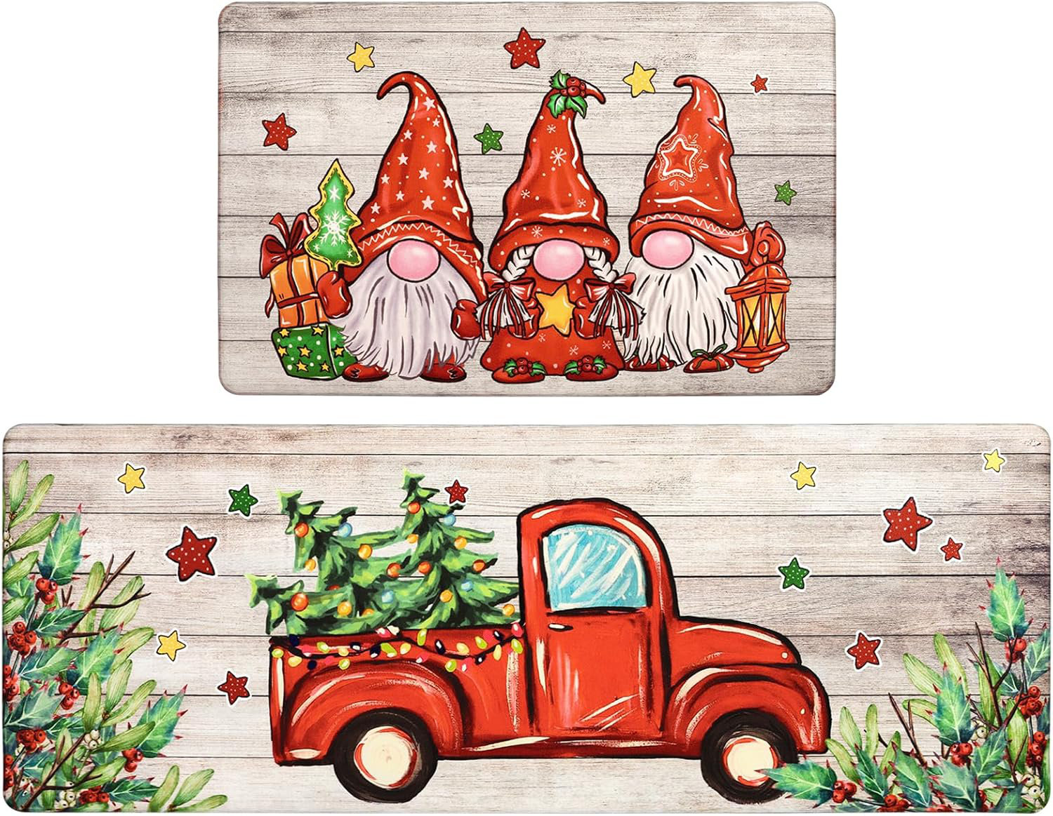 One Allium Way Christmas Kitchen Rugs Set of 2 - Wayfair Canada
