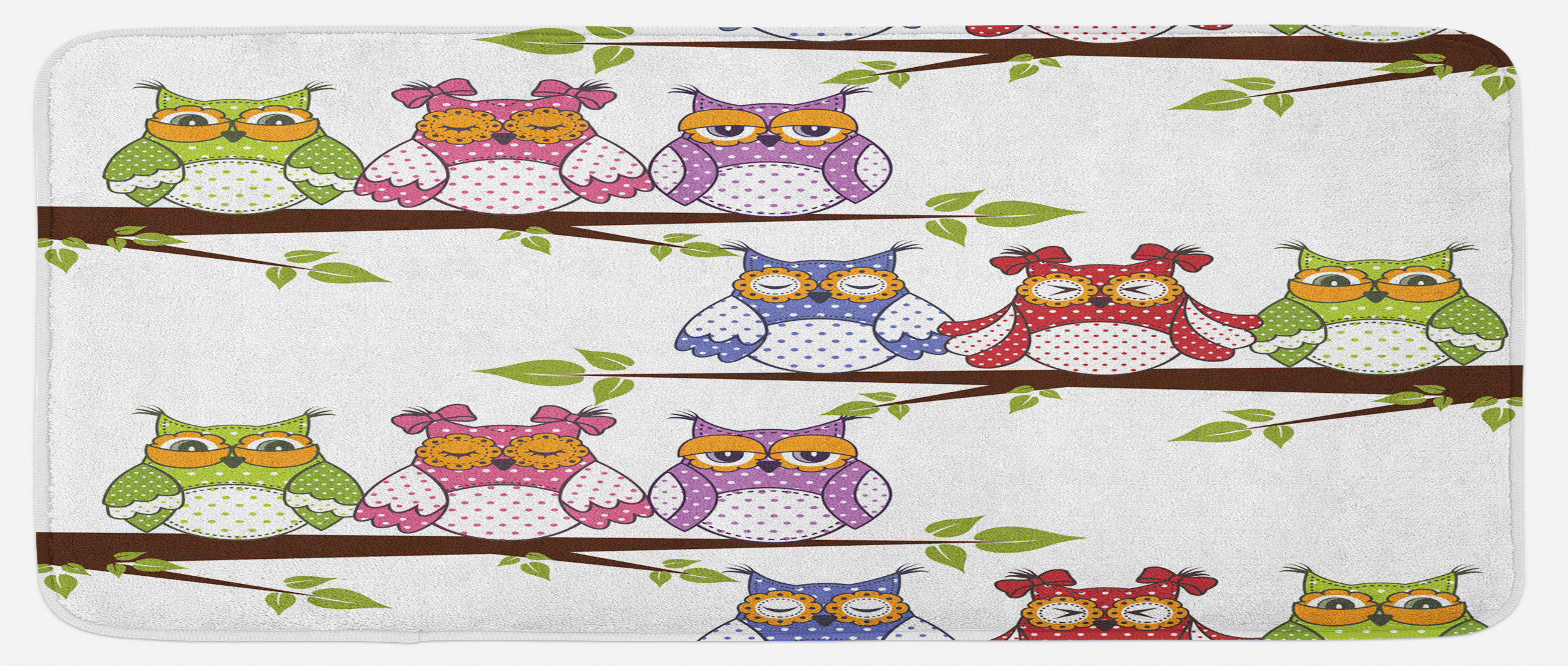 East Urban Home Owls Kitchen Mat | Wayfair